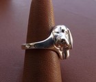 Sterling Silver Beagle Large Head Study Ring | eBay