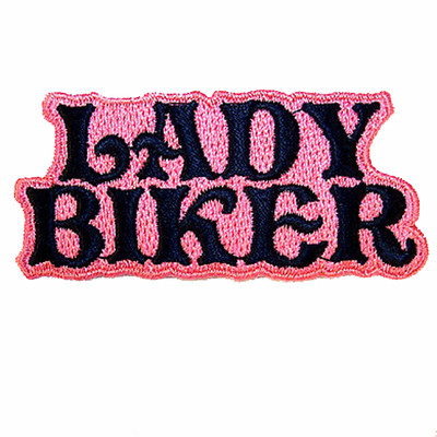 LADY BIKER EMBROIDERED PATCH sew or iron biker P-378 women ladies ...