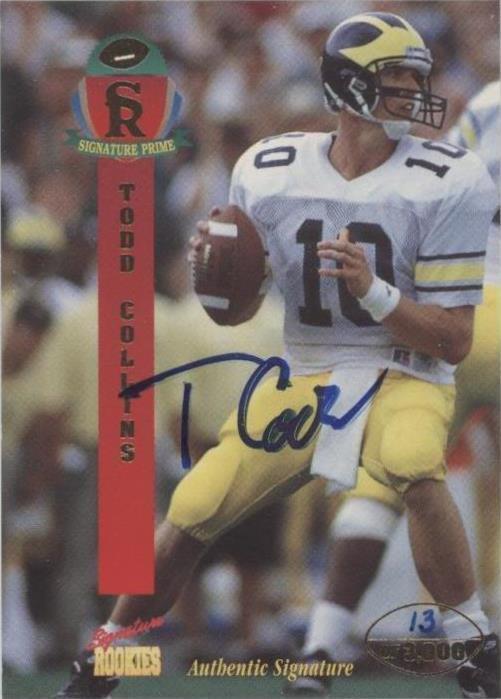 1995 Signature Rookies Prime - Todd Collins #10 Autographs /3000 (AU ...