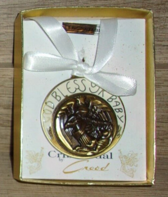 Creed Baby Collection Bronze Crib Medal God Bless Our Baby Engravable ...