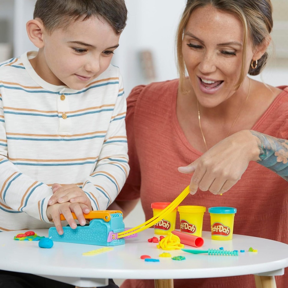 Play Doh Fun Factory Shape Making Machine with 3 Non-Toxic Colours ...