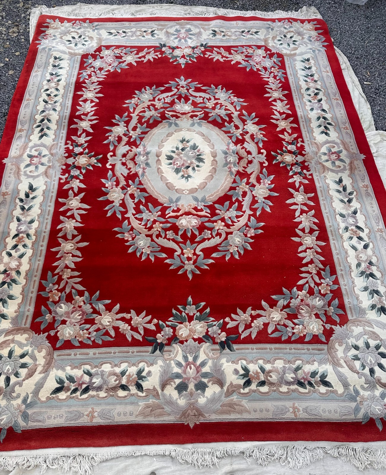 KAYAM Ex Large Vintage HAND MADE Oriental Carpet RUG 3.7m (12.13 ft)x2 ...