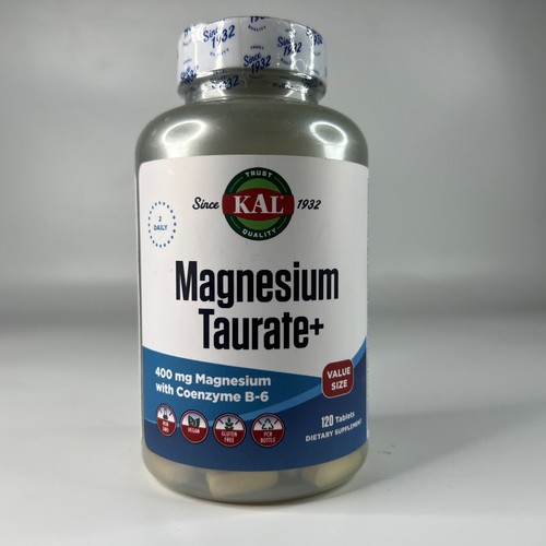 KAL Magnesium Taurate + 400 mg Coenzyme B-6 120 Tablets Exp 2026+ | eBay