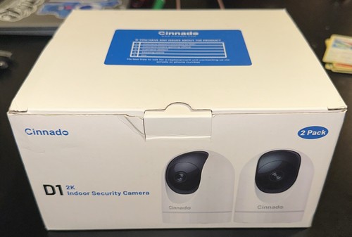 (2-PACK) Cinnado D1 2K Indoor Security Camera Baby or Pet Monitor with ...