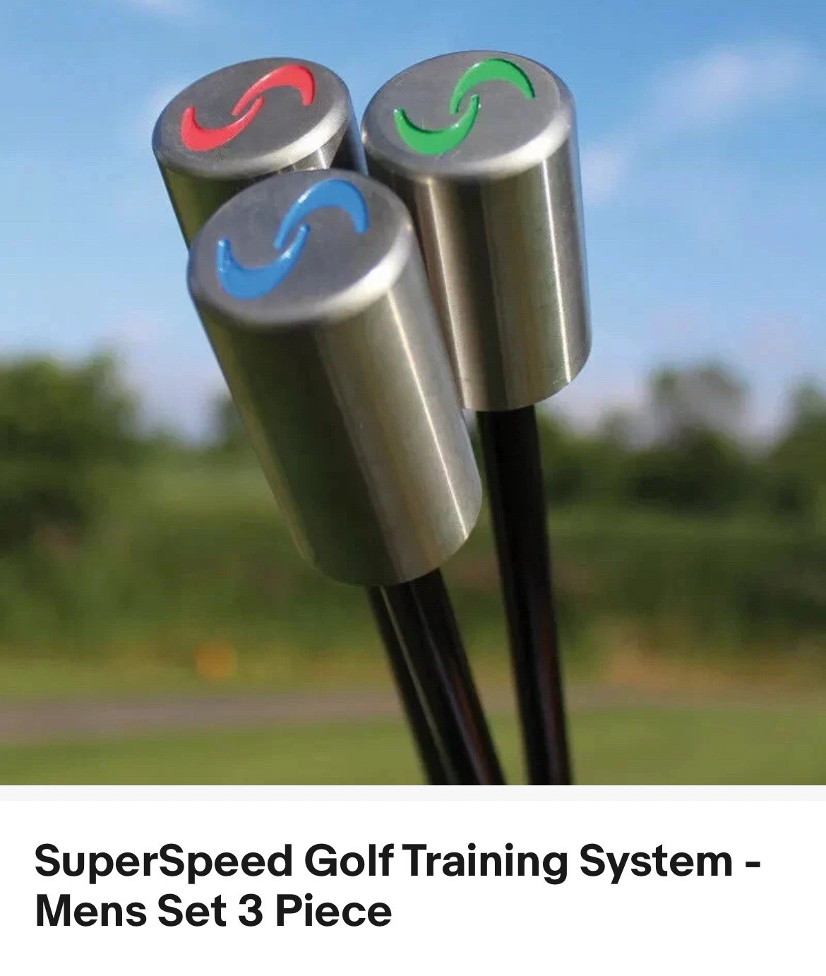 SuperSpeed Golf Training System Heavy, Medium, Light Swing Trainer Set ...