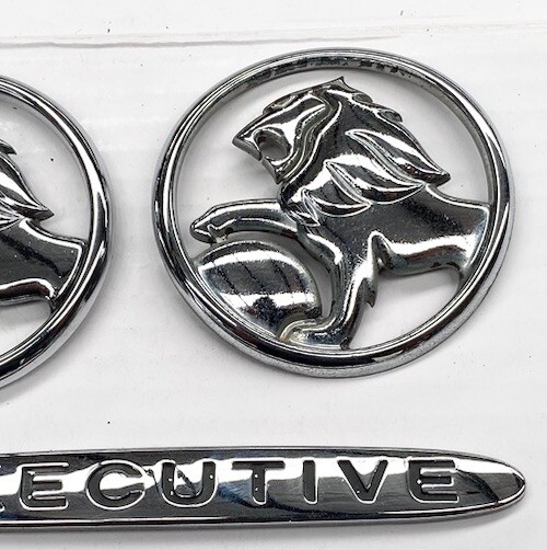2 x HOLDEN VT VX Logos BOOT Emblems Chrome Plastic/ 1 x Executive ...