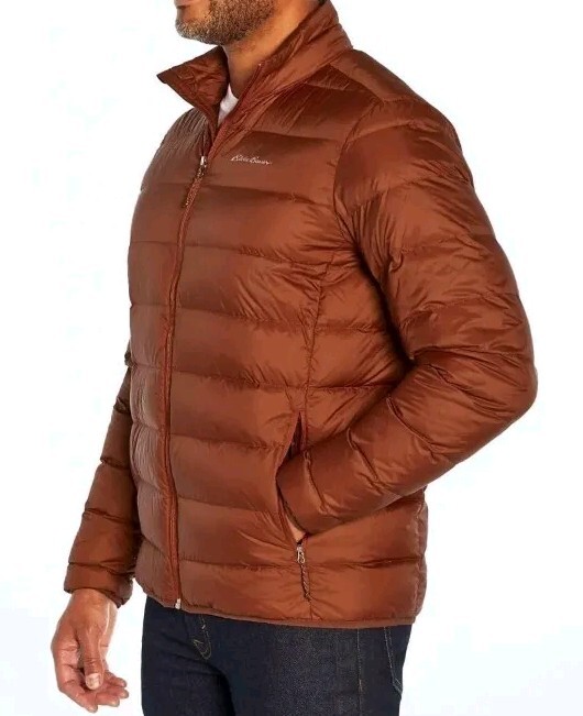 EDDIE BAUER Microlight III Down Packable Jacket Spice/Merlot EB650 NWT