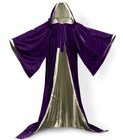 New Stock! Purple Cape Hooded Cloak Wizard Robes Costumes Lined in 10 ...