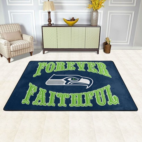 Forever Faithful Seattle Seahawks Fan Carpet Anti-skid Floor Blanket 36 ...