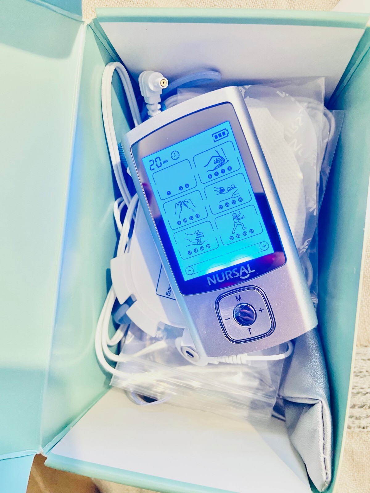 NURSAL 24 Modes TENS Unit Muscle Stimulator with Continuous Stimulation ...