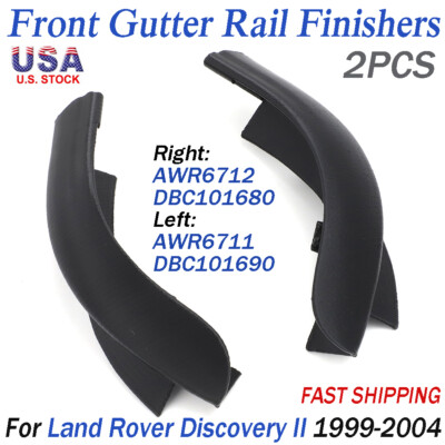 Front Gutter Drip Rail Finishers Left & Right For Land Rover Discovery ...