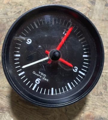 genuine porsche 911 912 930 dash gauge clock TESTED 1983 VDO | eBay