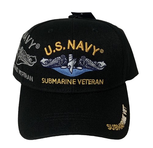 U.S. Navy Naval USN Submarine VETERAN USS USSV VET Dolphins CAP HAT ...
