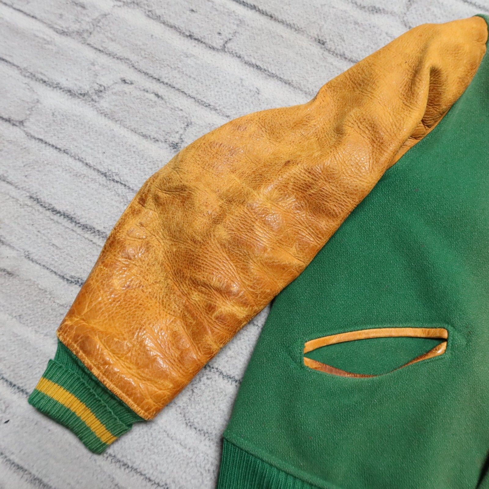 Vintage USF University of San Francisco Wool Leather Varsity Jacket ...