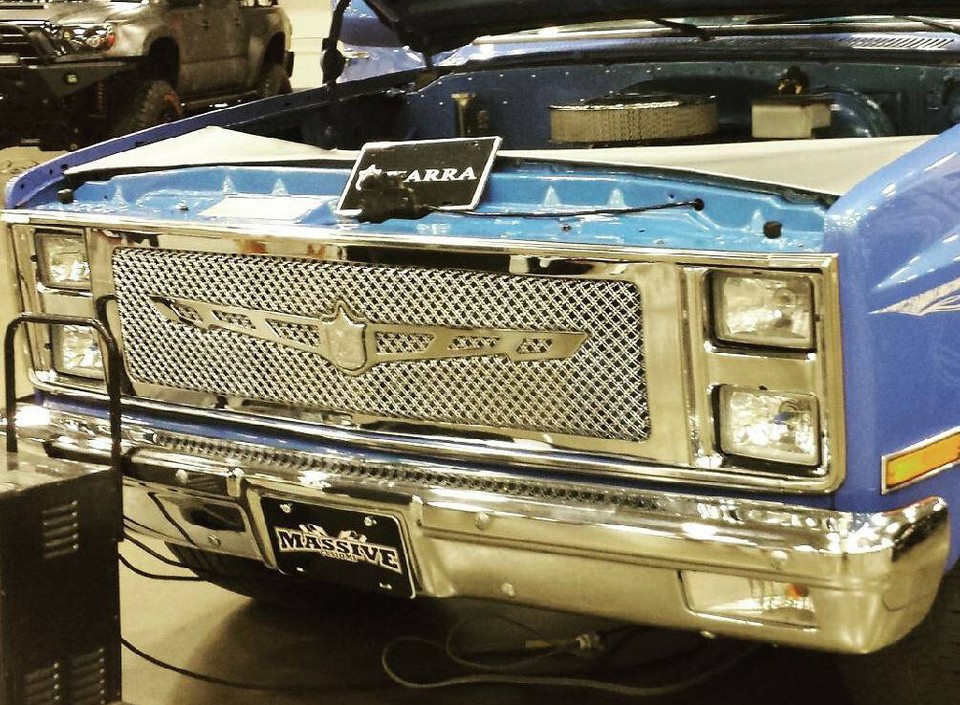 1973-1987 Chevy C10 GMC C/K truck Mesh Grill Chrome Tiarra Grille Dual ...