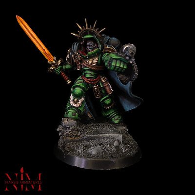 Warhammer 40k painted Salamanders captain in gravis armour | eBay