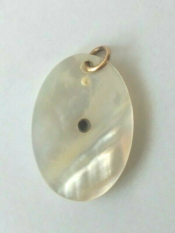 RARE VINTAGE PENDANT BFCL R RAINBOW GIRLS CLUB ENAMEL ON MOTHER OF ...