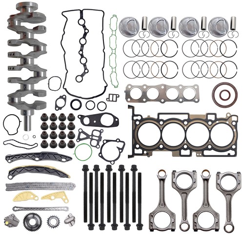 Engine Rebuild Overhaul Kit- Crankshaft/Piston/Timing Fit Hyundai Kia 2 ...