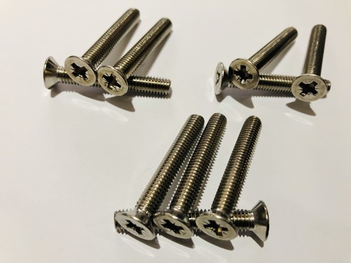 M6 6mm X40 A2 Stainless Steel Pozi Countersunk M/c Screws Posi Csk ...