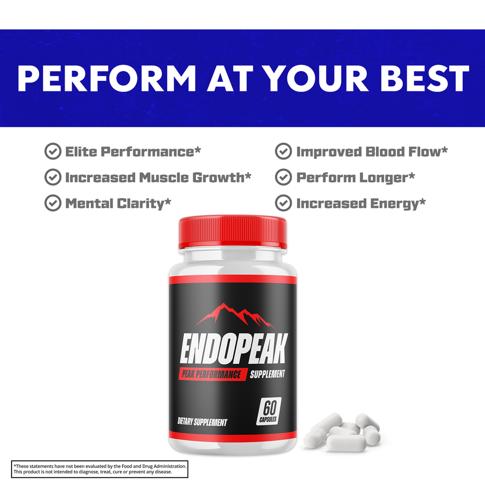 (3 Pack) Endopeak Male Pills, Endo Peak Male Vitality Supplement (180 ...