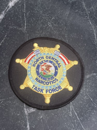 North Central Illinois IL Narcotics Task Force Patch Iron On Rare 3.5 ...