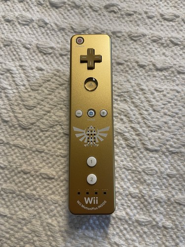 Nintendo Wii Zelda Skyward Sword Gold Remote Controller Motion Plus ...