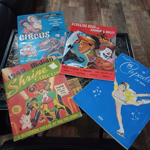 LOT OF 4 Vintage Programs 3 Circus 1 Ice Caspades | eBay