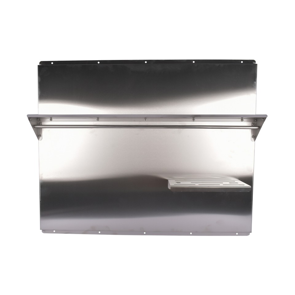Backsplash Shelf Stainless Steel Kitchen Range Hood Wall Tile Shield ...