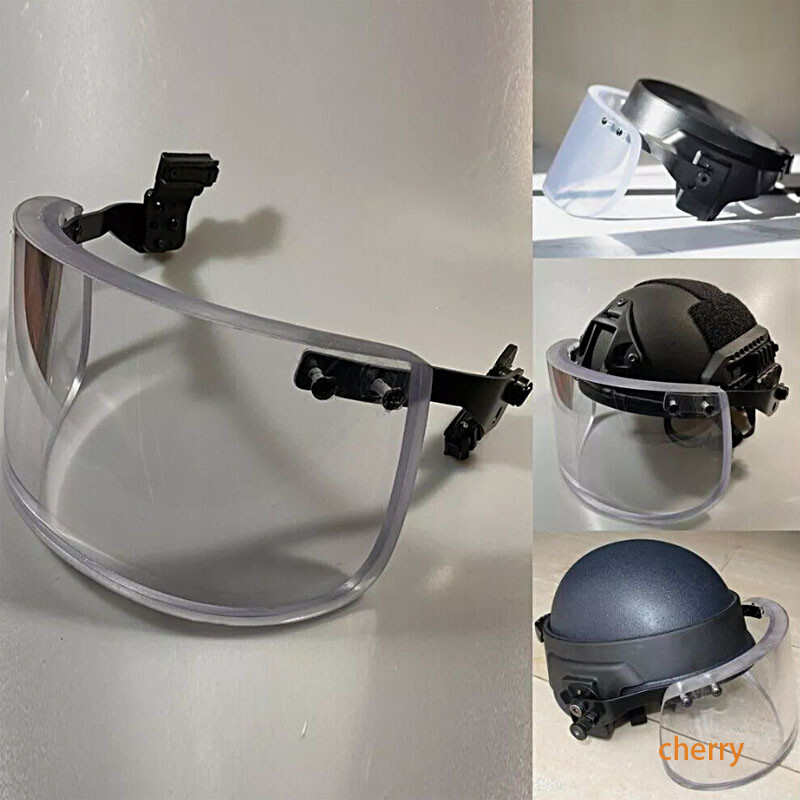Fast MICH Helmet Bulletproof Face Shield NIJ IIIA Ballistic Mask Visor ...
