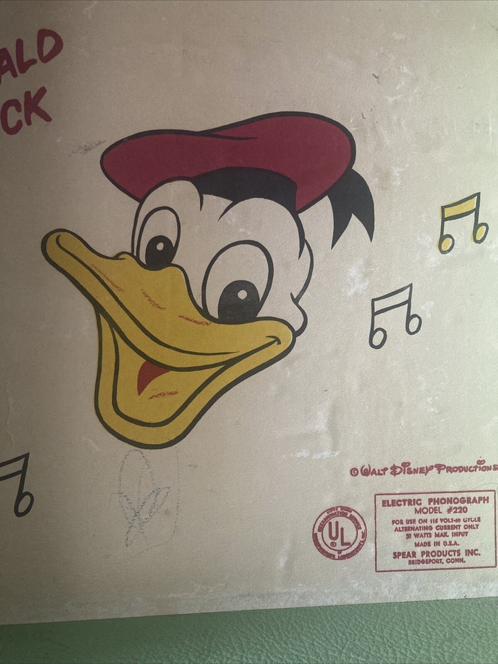Donald Duck Record Player | eBay