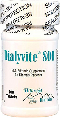 Dialyvite 800 Multivitamin for Dialysis Patients, 100 Tablets ...