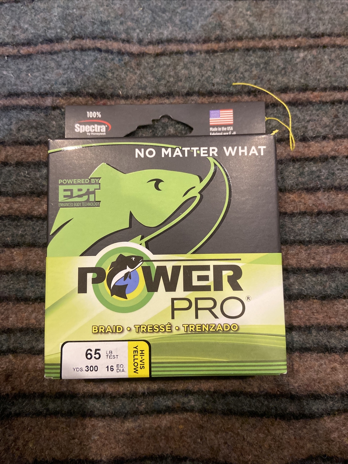 Power Pro Micro Braid Fishing Line 31100200300y 65 LB X 300 Yd Yellow ...
