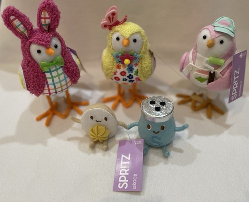 SPRITZ TARGET Easter BIRDS SCRIIBLE, HUE, TINT, & EGG & SALT DECOR LOT ...