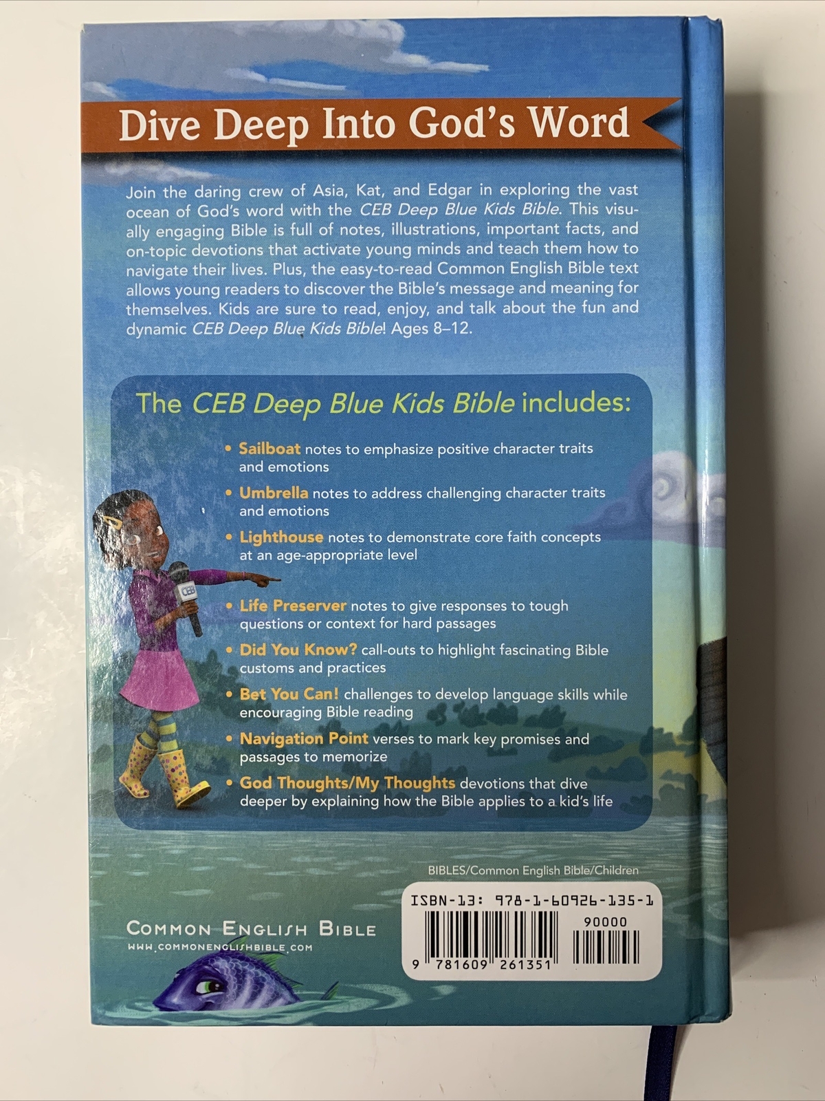 CEB Deep Blue Kids Bible by Common English Bible (2012, Hardcover) for ...