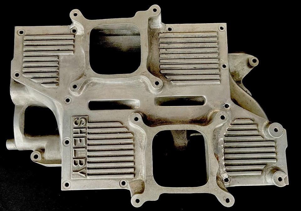 ORIGINAL SHELBY LETTERED 289 302 CROSS RAM ALUMINUM INTAKE MANIFOLD | eBay