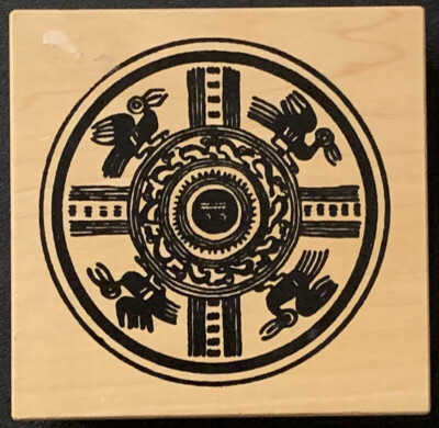 Toybox Mayan Aztec Southwest Birds Calendar Rubber Stamp | eBay