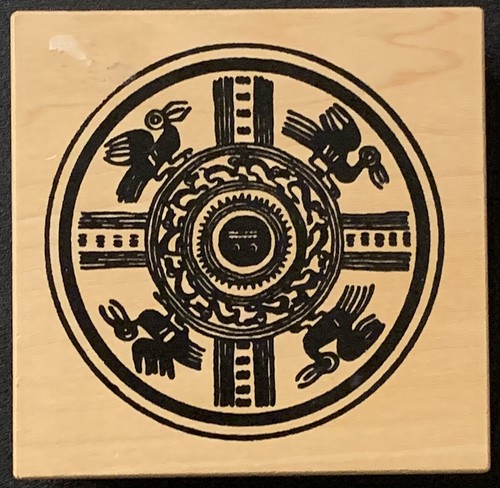 Toybox Mayan Aztec Southwest Birds Calendar Rubber Stamp | eBay
