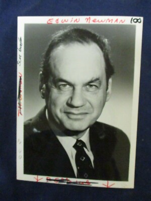 Vintage NBC News reporter Edwin Newman Glossy Press Photo | eBay