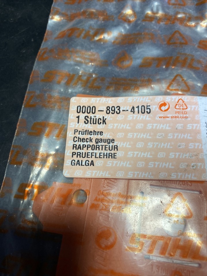 Stihl Chainsaw Chain Depth Gauge, Genuine Stihl OEM, 0000-893-4105 ...