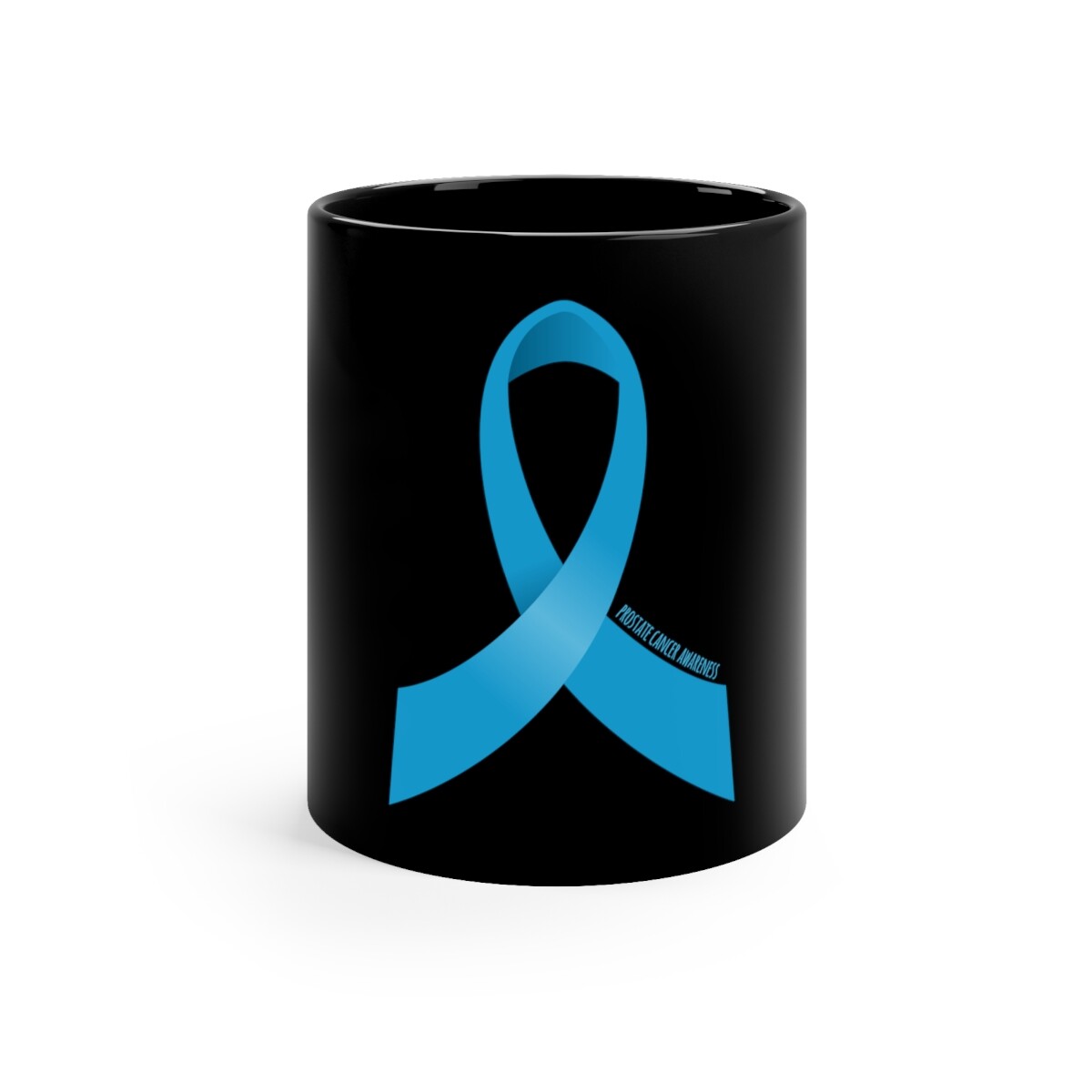 Prostate Cancer Awareness Ribbon 11oz Black Mug | eBay