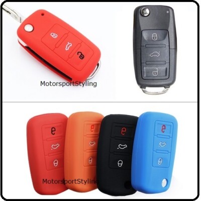 Key Case Fob Cover For Seat Skoda Ibiza Leon Altea Fabia Octavia Car ...