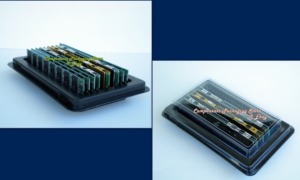 10 RAM DRAM Memory Box Container Tray for DDR DDR2 DDR3 DIMM Modules ...