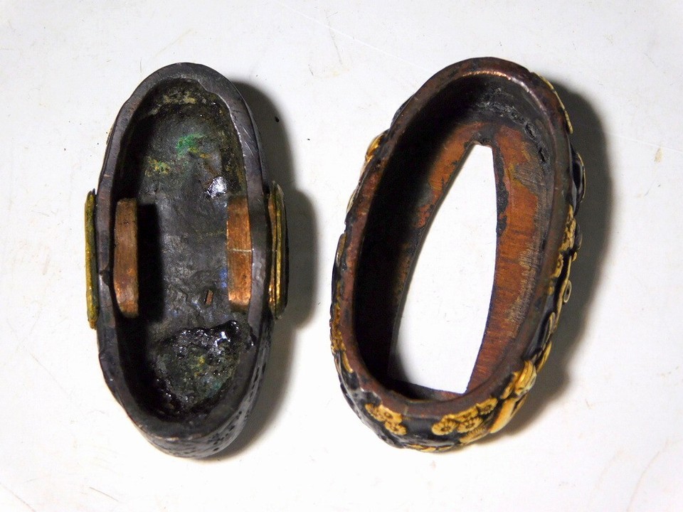 Soten Signed Kinko Fuchi/Kashira Chinese Sennin Design Edo original ...