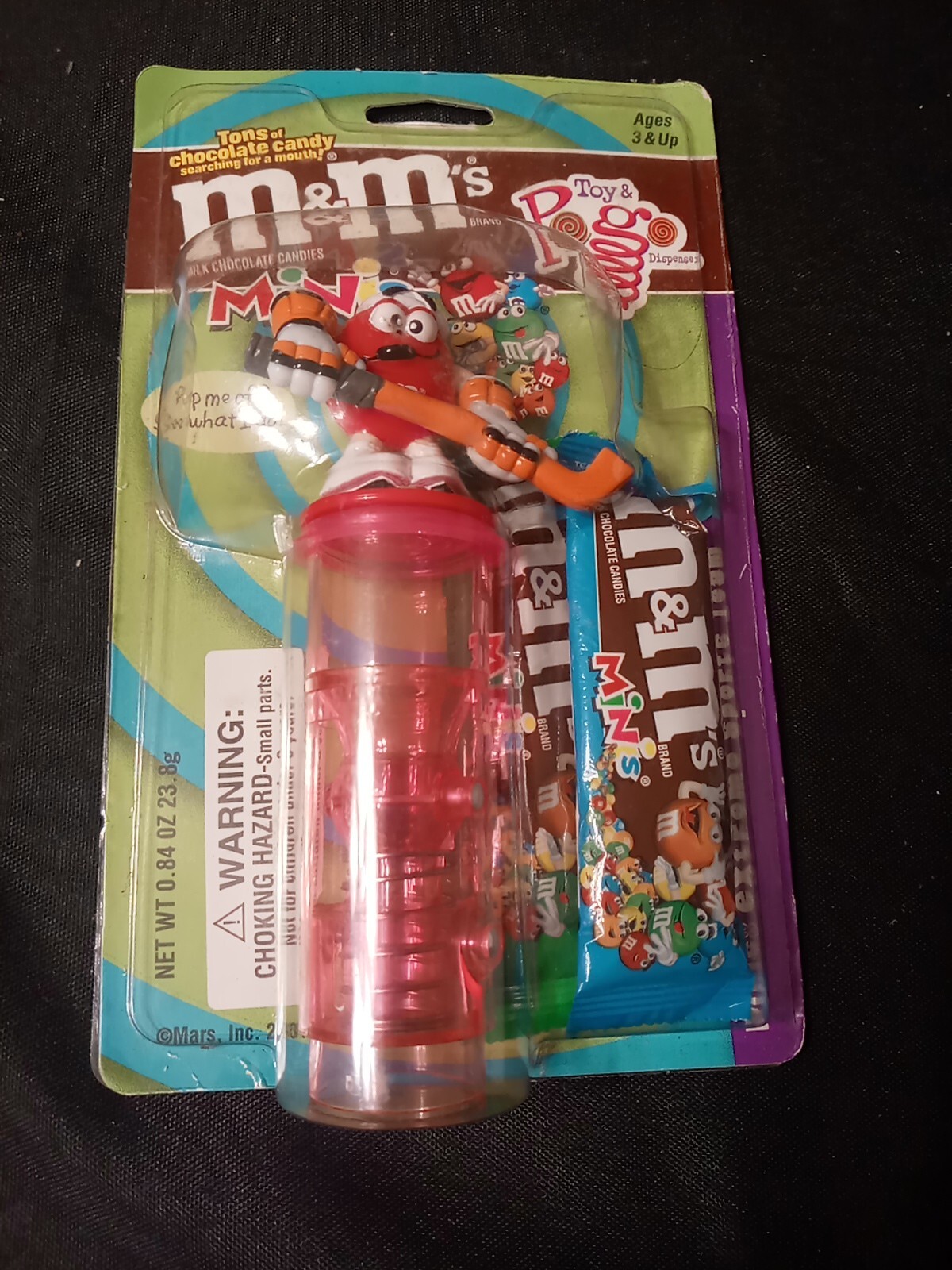 2001 M&M's MINIS HOCKEY DISPENSER LEFT HANDED VARIANT CARDED LOOSE ...