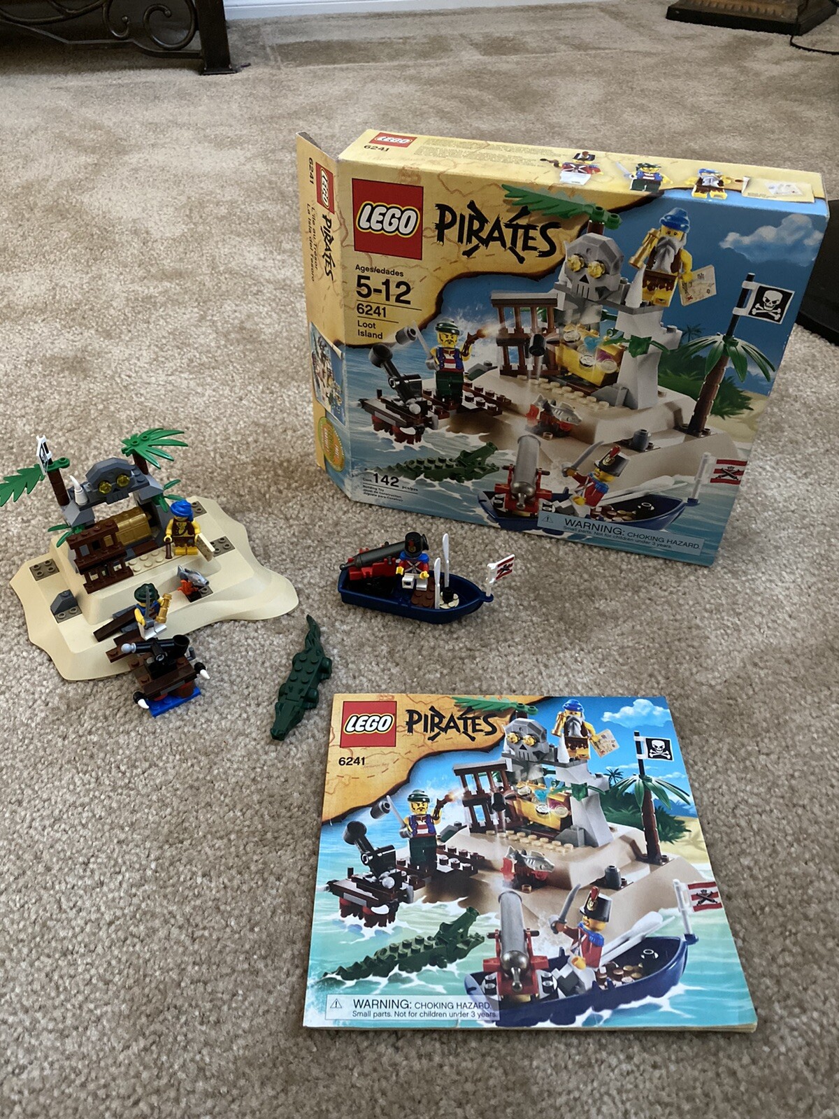 Lego 6241 Pirates Loot Island Beach Rowboat Set 2009 673419111454| eBay