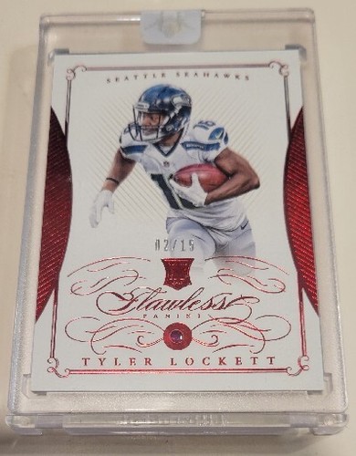 2015 Panini Flawless Rookie Ruby Encased Tyler Lockett Seattle Seahawks ...