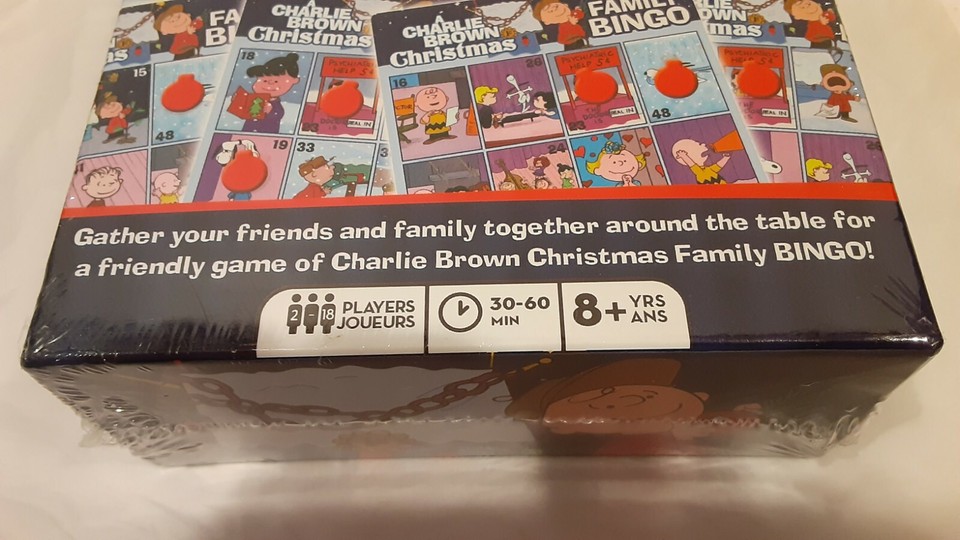Charlie Brown Christmas Family Bingo Game Whole Family Fun Snoopy ...