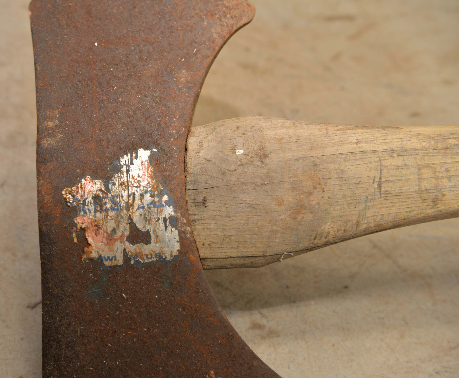 Vintage Collins Homestead double bit axe Lewiston PA original handle ax ...