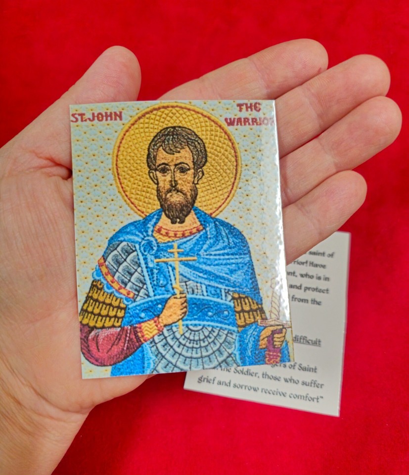 Saint John The Warrior Laminated Orthodox Prayer Card Set - 10-Pack | eBay