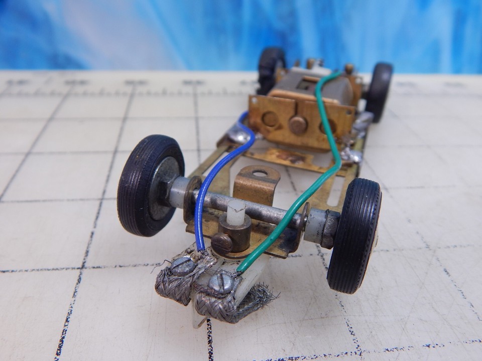 Vintage 1/32 Cox /Monogram model Slot Car chassis 5" long goodyear ...